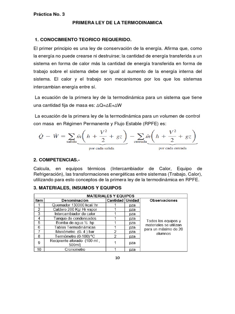 Práctica Lab Termodinamica II 2020 | PDF | Termodinámica | Calor