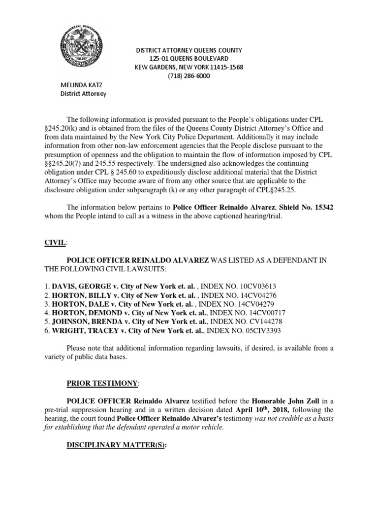 ACF Disclosure Letters | PDF | Discovery (Law) | Witness