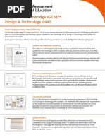 IGCSE Design and Technology - Portfolio Report | PDF