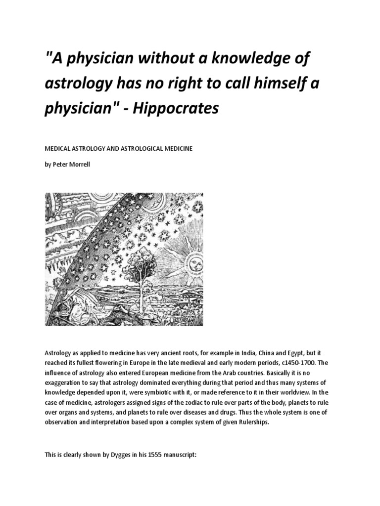 Astrology, Medicine and Health | PDF | Planets In Astrology | Ayurveda