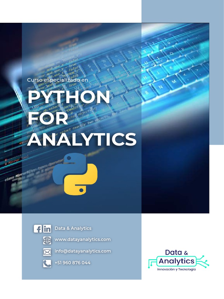 Brochure Python For Analytics | PDF | Ciencia de datos | Python ...