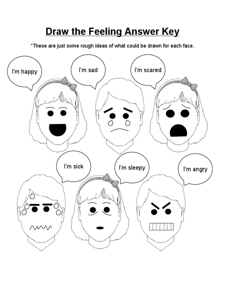 Feelings Drawing Ideas Guide | PDF