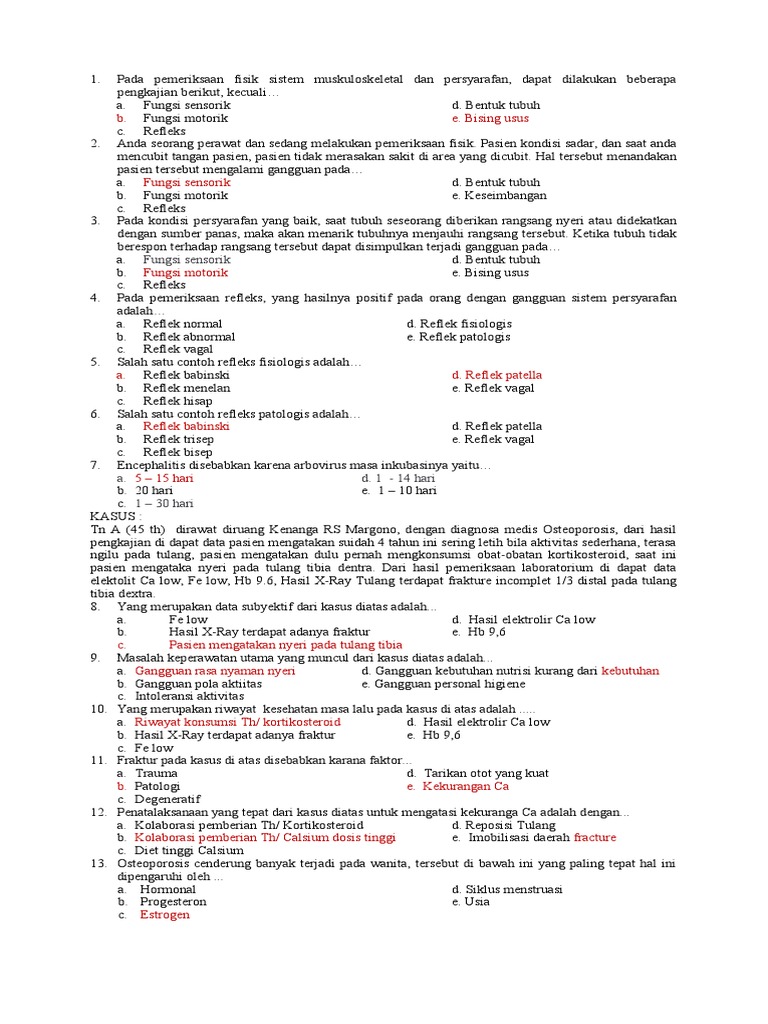 Kisi KMB Uts 20 Setor | PDF | Sains & Matematika