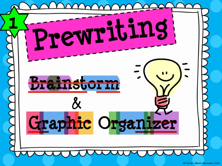 Brainstorm Graphic Organizer: ©P.Olivieri (Rockin Resources), 2013 | PDF