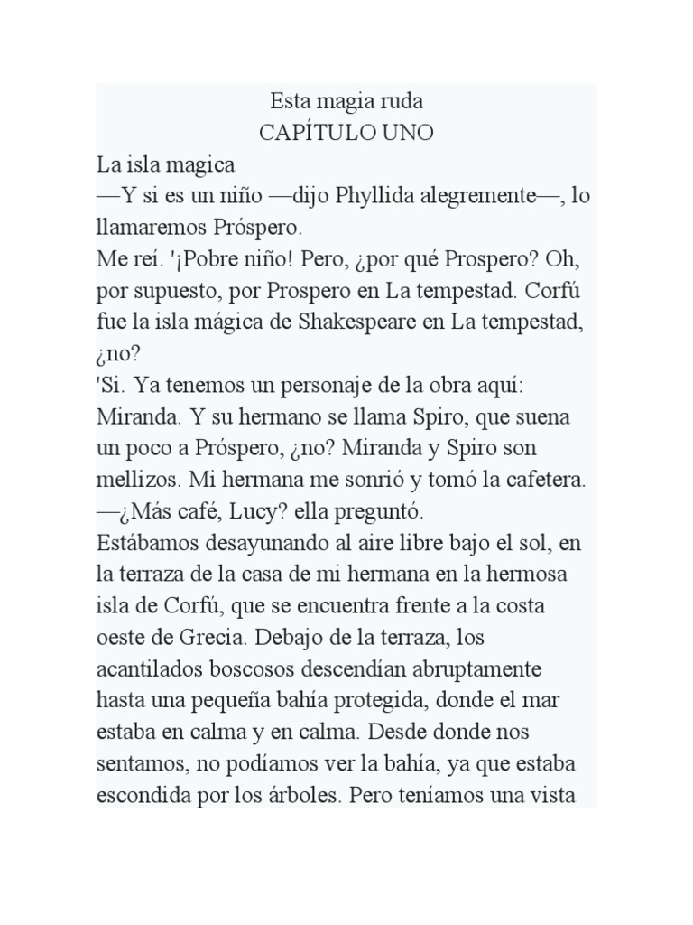 Esta Magia Ruda Traducido THIS ROUGH MAGIC | PDF