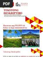 Tekstong Deskriptibo PPT | PDF