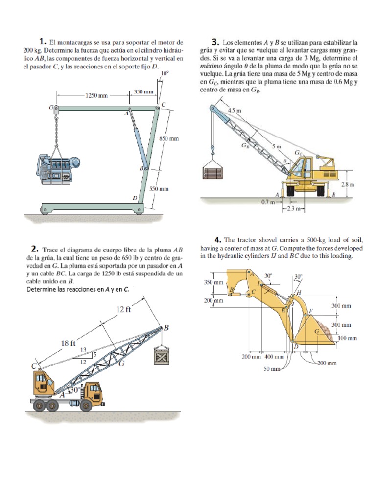 Ejercicios Estática | PDF