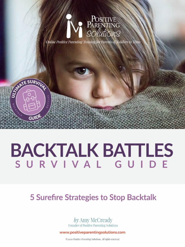 Backtalk Survival Guide | Download Free PDF | Parenting | Relationships