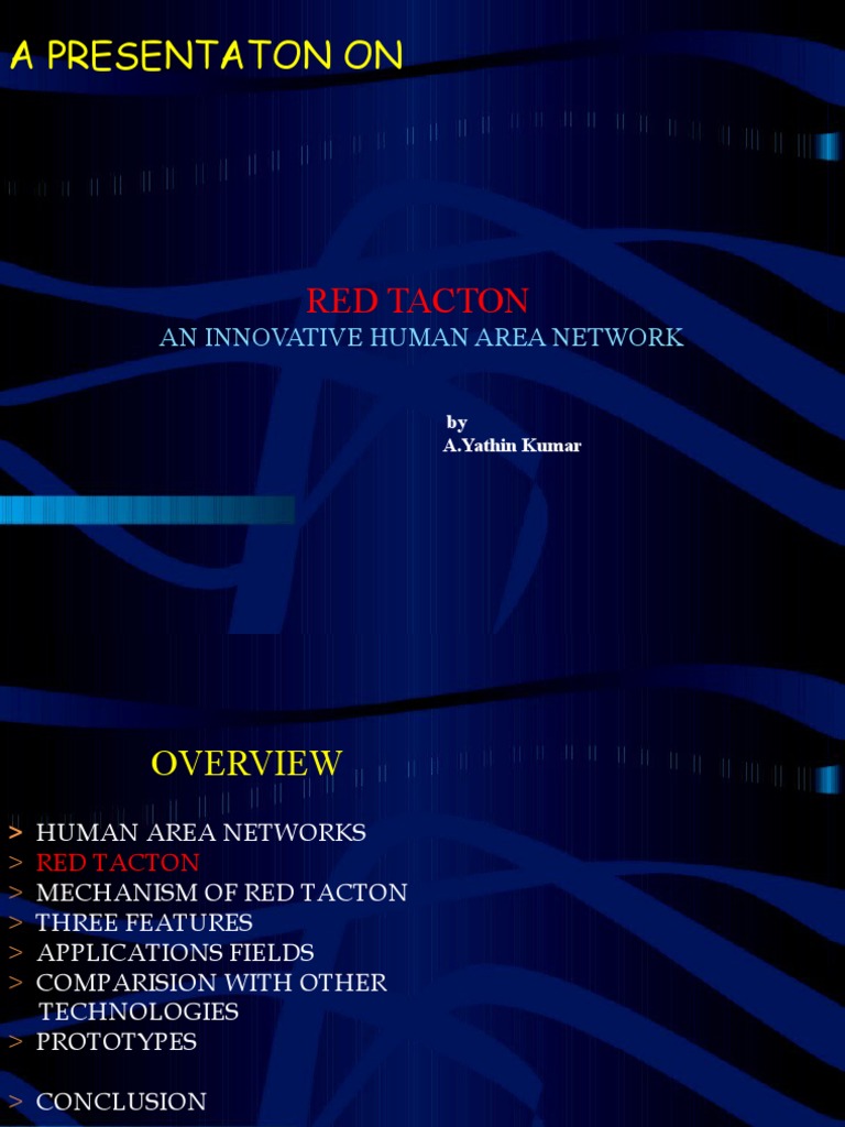 Presentation On RED TACTON | PDF | Computer Network | Data Transmission