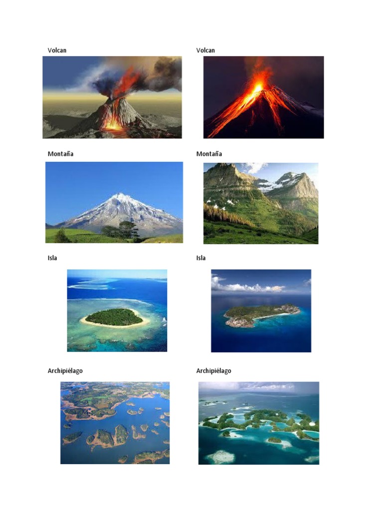 Dibujos de Accidentes Geograficos | PDF