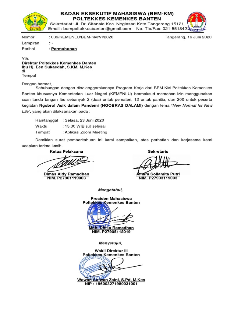 009 Permohonan Scan TTD | PDF