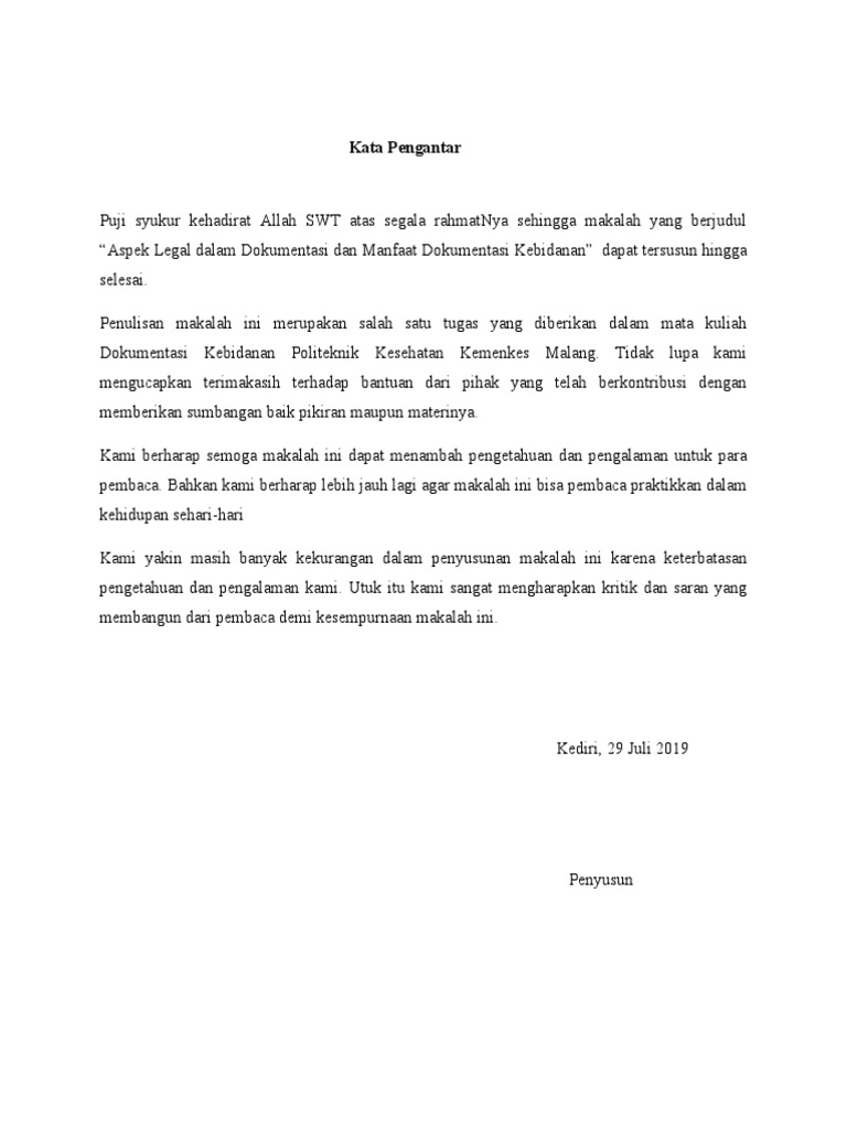 Materi Aspek Legal Dalam Dokumentasi Kebidanan | PDF Materi Aspek Legal Dalam Dokumentasi Kebidanan | PDF