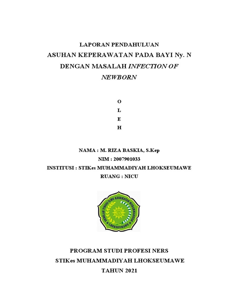 Laporan Pendahuluan Infeksi Neonatorum | PDF | Pengembangan Diri ...