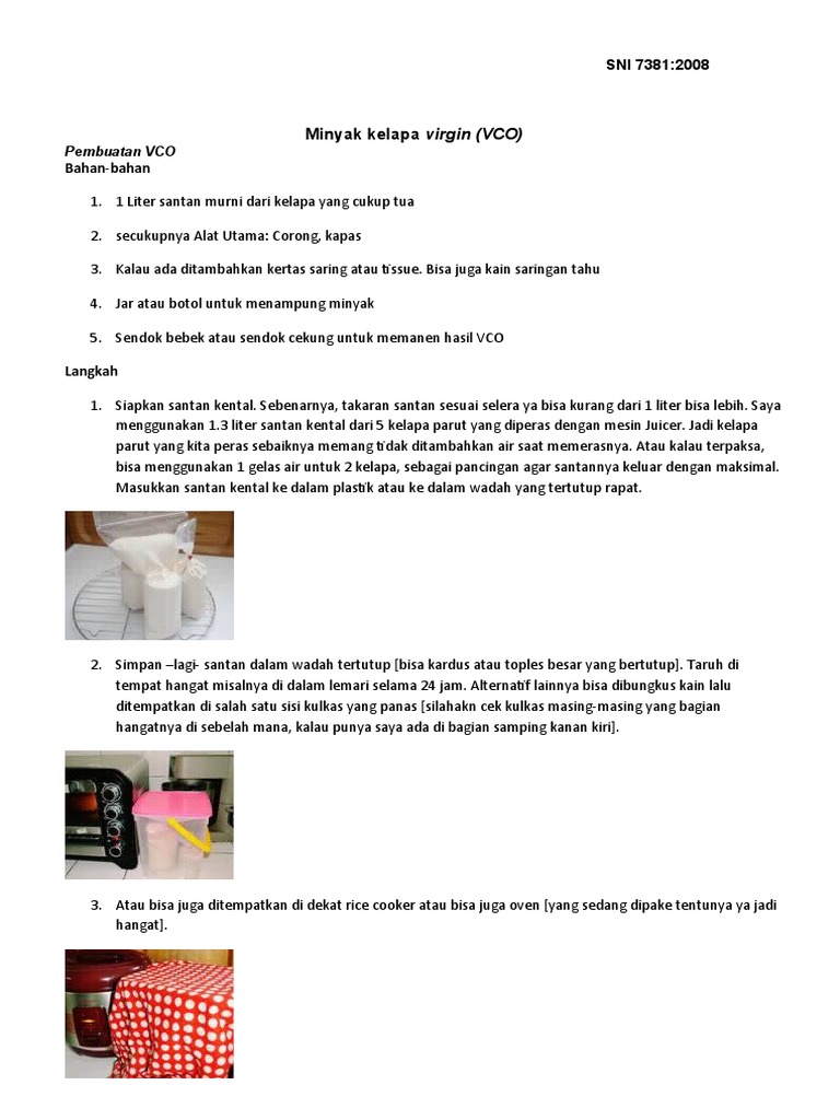 Modul AKT SNI 7381-2008 - Analisis VCO | PDF