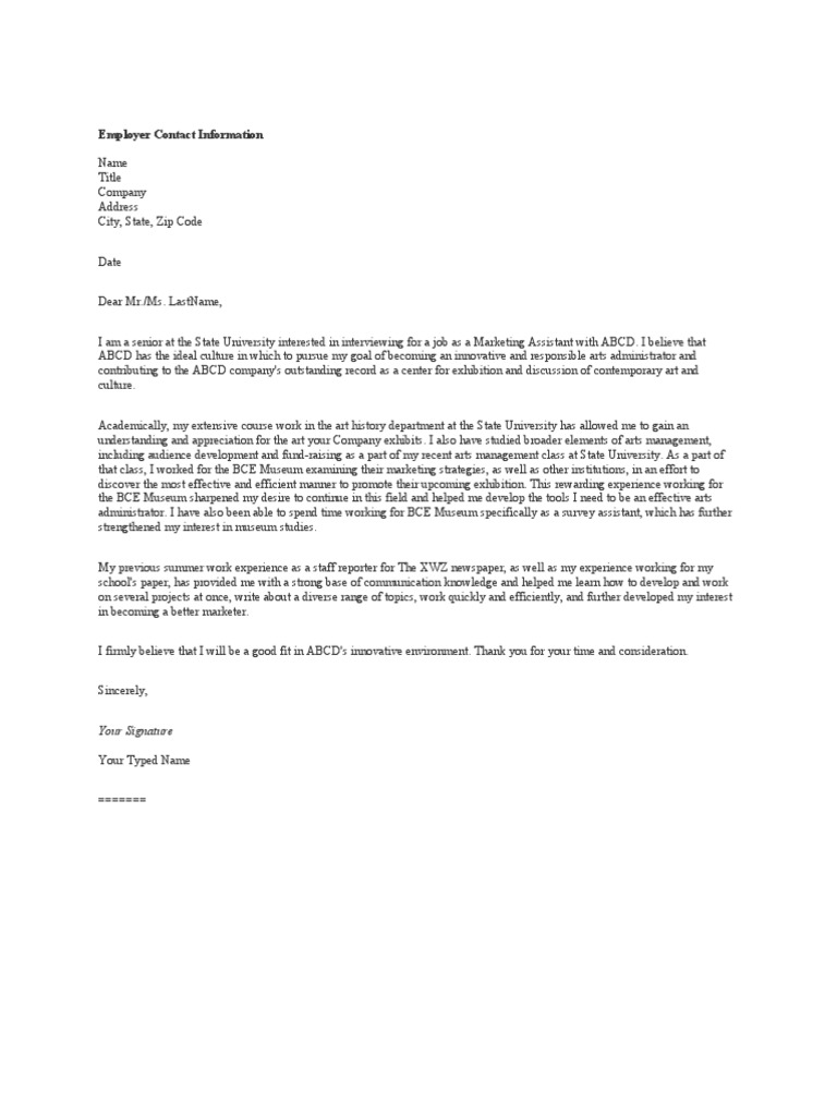 Employer Contact Details for Job Application | PDF | Marketing ...