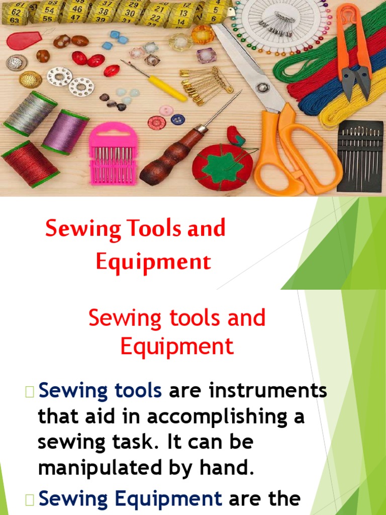 Sewing Tools and Equipment | PDF | Sewing | Scissors