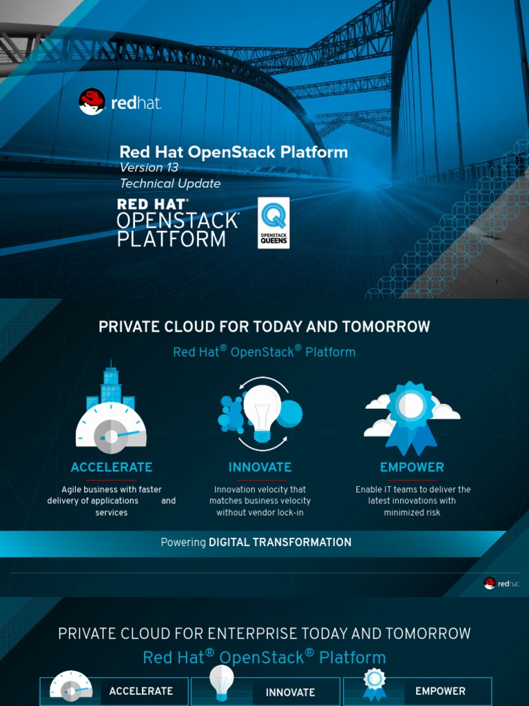 Red Hat OpenStack Platform 13 - Technical Update - 301 - TDM | PDF | Open Stack | Cloud Computing