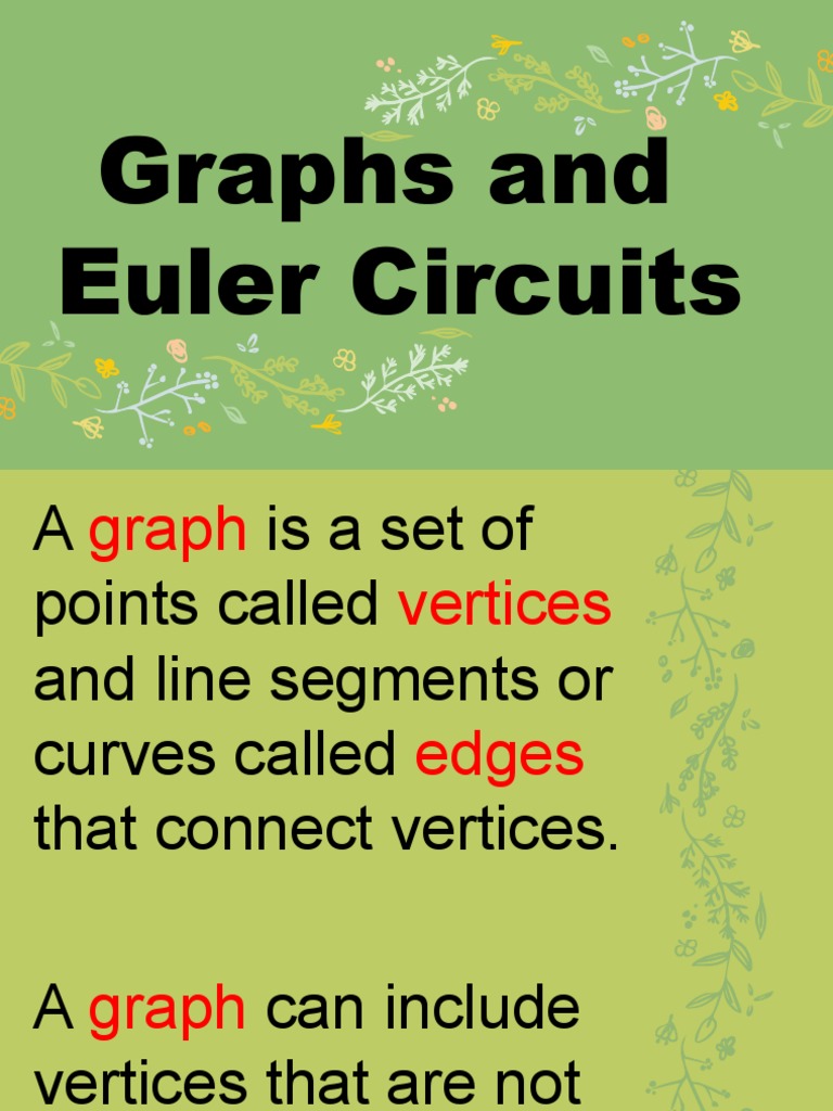 Graphs & Euler Circuits | PDF