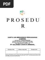 Prosedur SIMPER dan KIMPER Tambang | PDF | Teknologi & Rekayasa