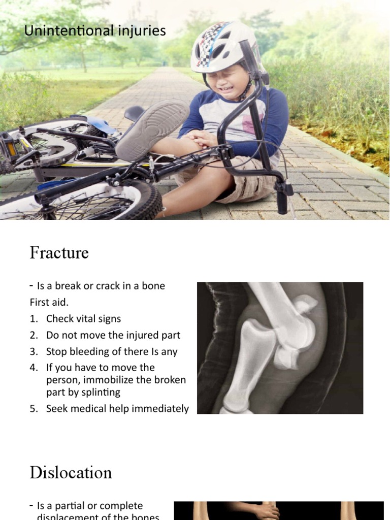 Unintentional Injuries | PDF | First Aid | Medical Specialties