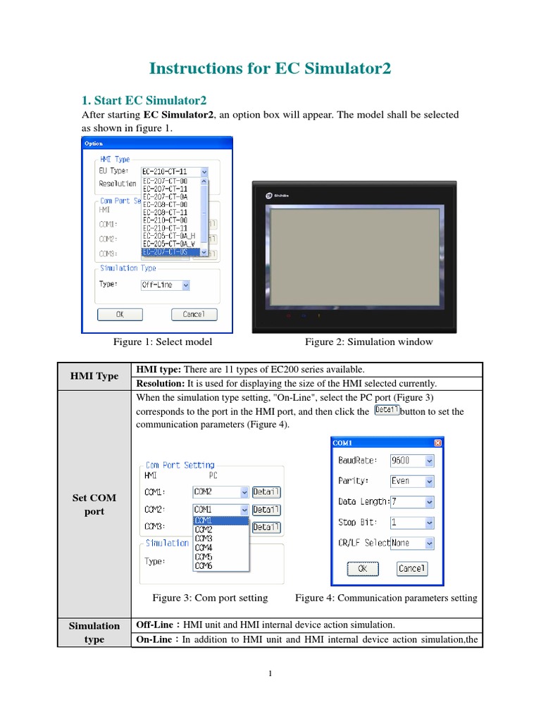 EC Simulator2 User Guide and Setup Instructions | PDF | Menu (Computing ...