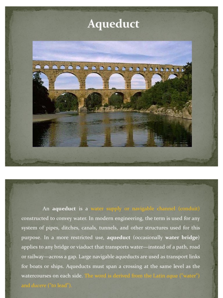 Aqueduct | PDF | Water And The Environment | Water Management