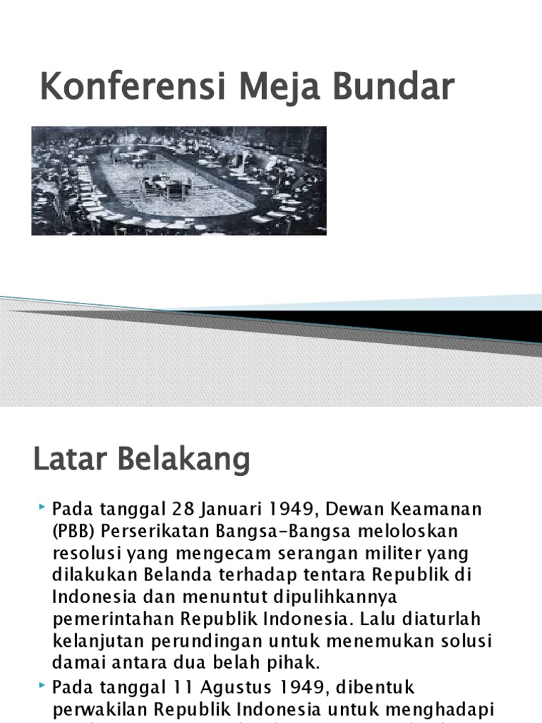 Konferensi Meja Bundar | PDF