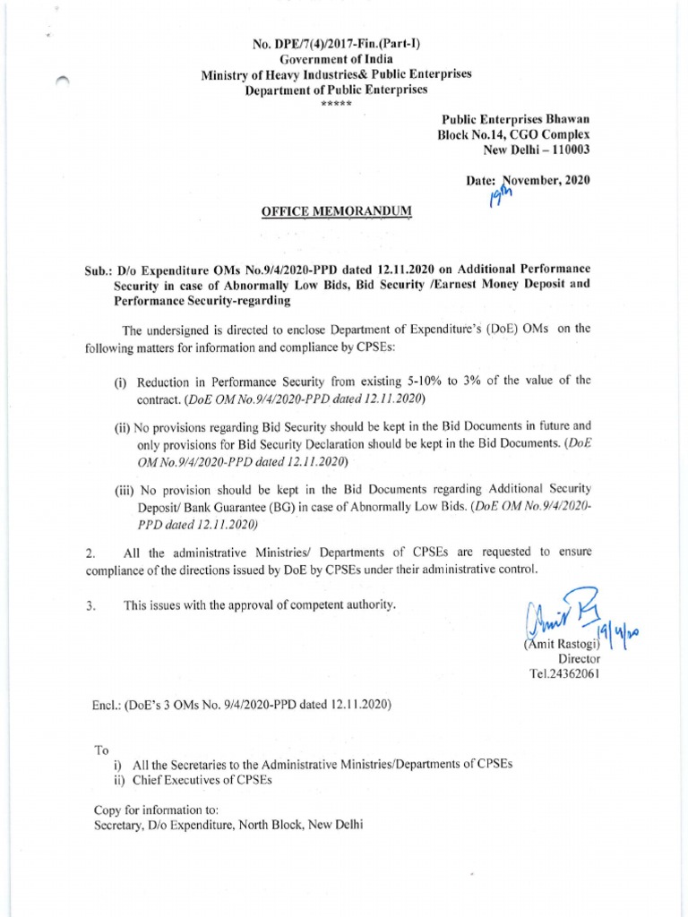 Performance Security | Download Free PDF | Procurement | Supply Chain ...