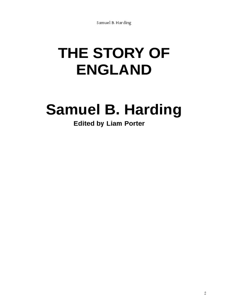 The Story of England Samuel B. Harding | PDF | Celtic Christianity ...