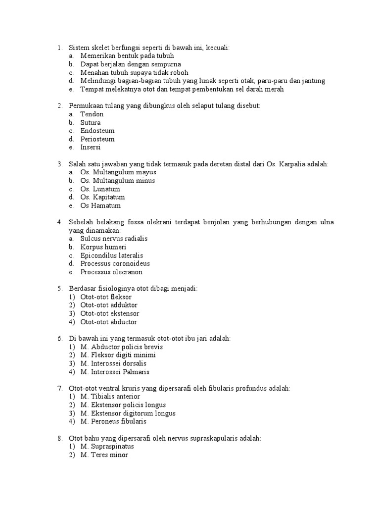 Muskulo Soal MCQ Imo Tahap 2 | PDF | Sains & Matematika