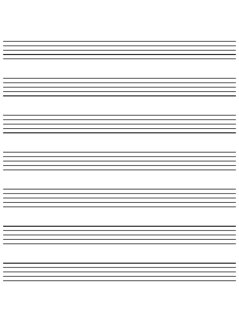 Folha de Partitura Musical Modelo 7 | PDF