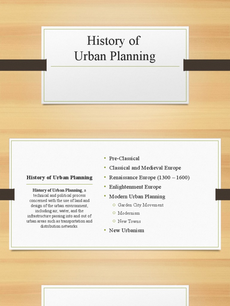 History of Planning | PDF