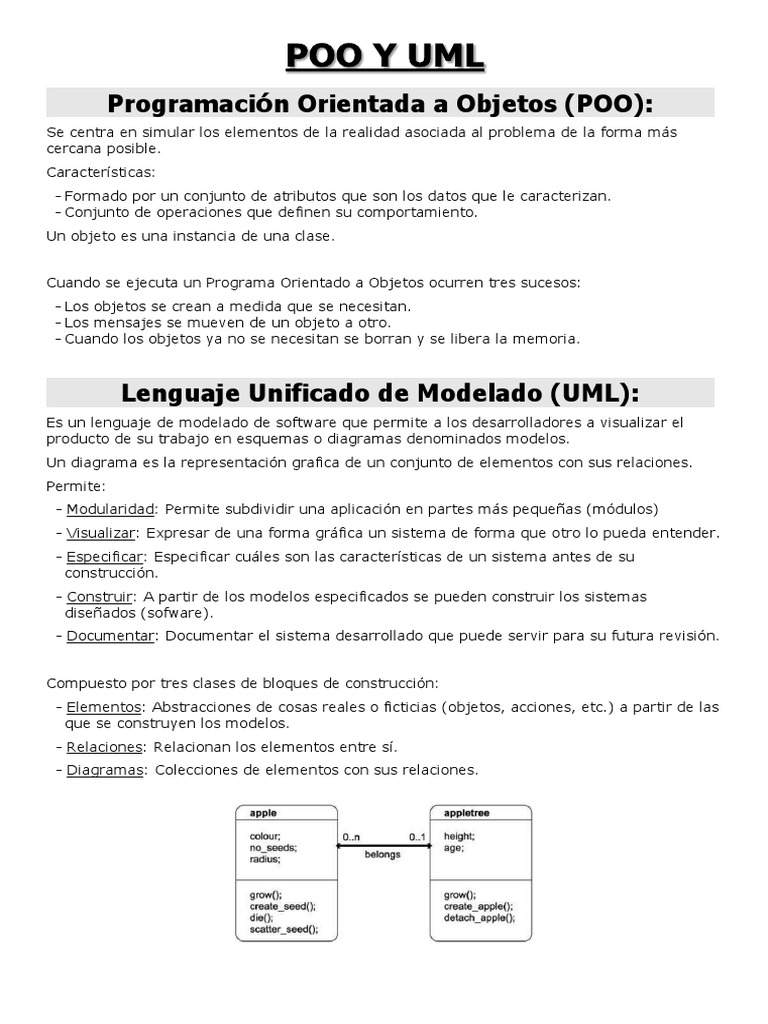 POO Y UML (Entornos de Desarrollo) | PDF | Objeto (informática ...