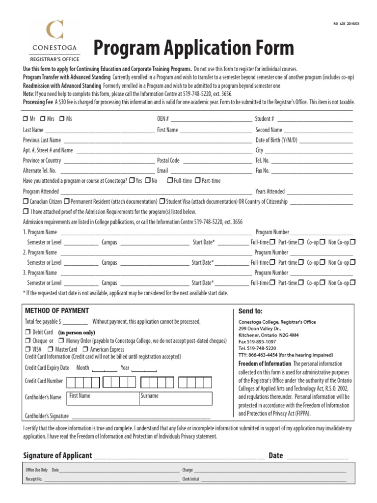 Continuing Education Application Form | PDF | Credit Card | Payments