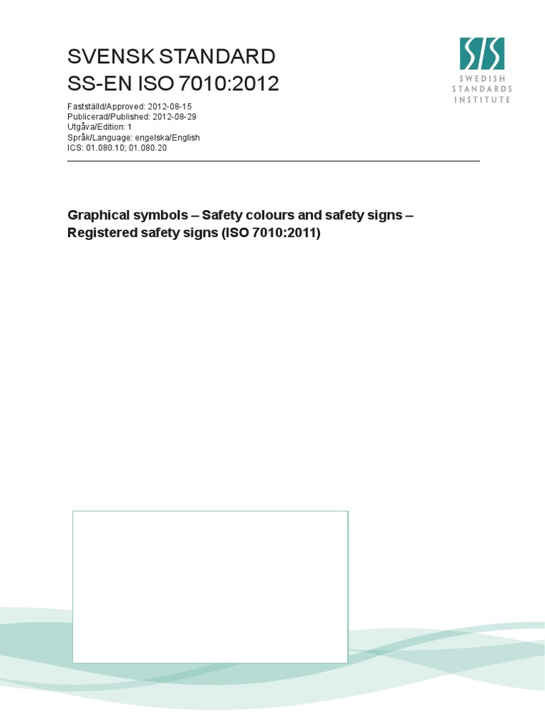 SS en Iso 7010 2012 en PDF | PDF