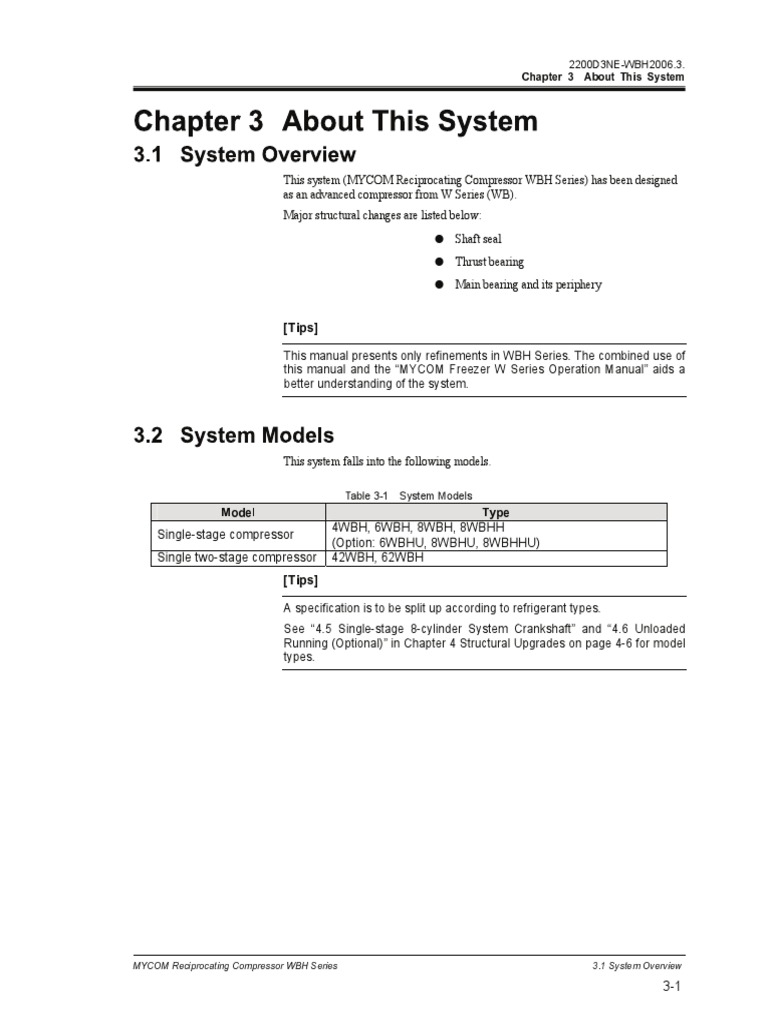 WBH Series Recip Manual | PDF | Pump | Refrigerator