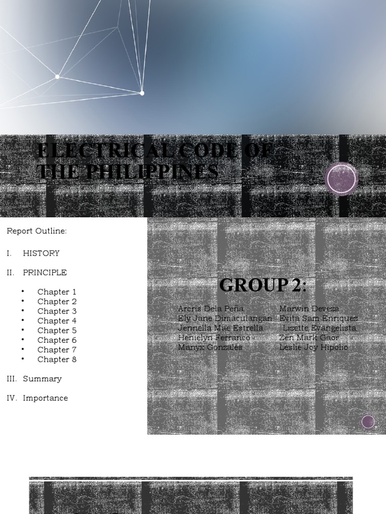 Philippine Electrical Code Overview | PDF | Electrical Wiring | Power ...
