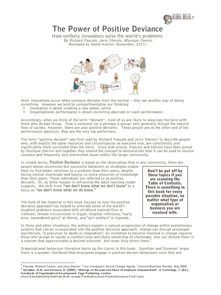 Positive Deviance | PDF | Deviance (Sociology) | Behavioural Sciences