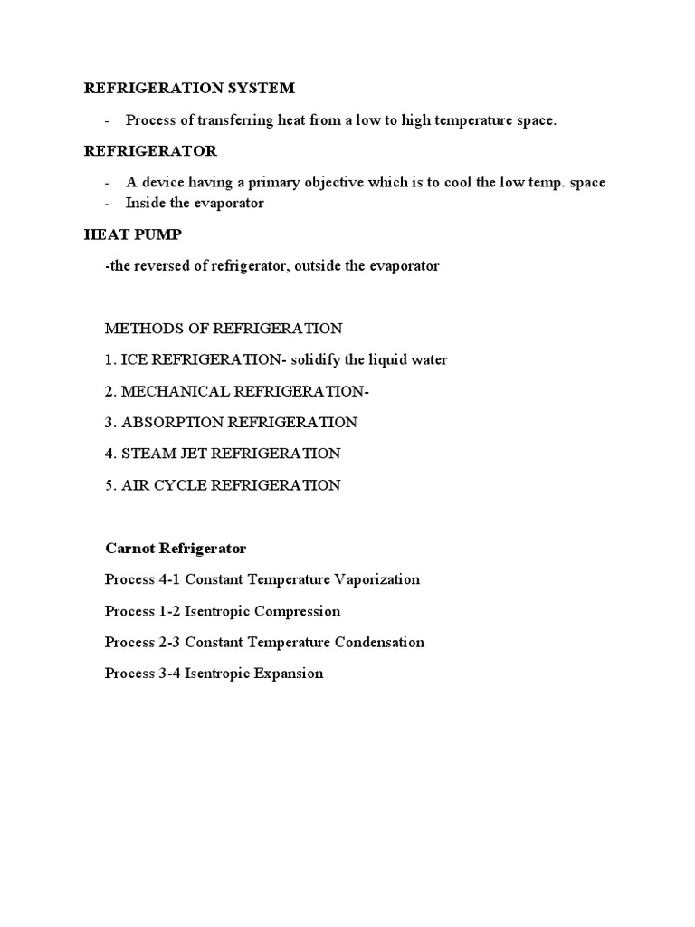 Refrigeration System | PDF