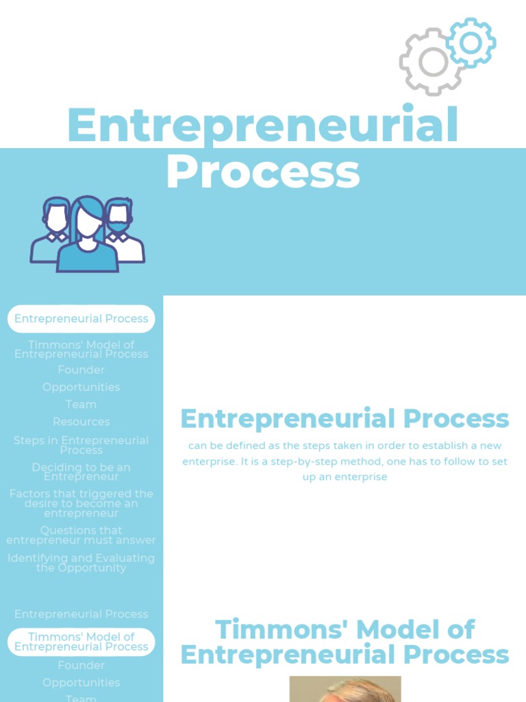 Entrepreneurial Process 1 | PDF | Feasibility Study | Entrepreneurship