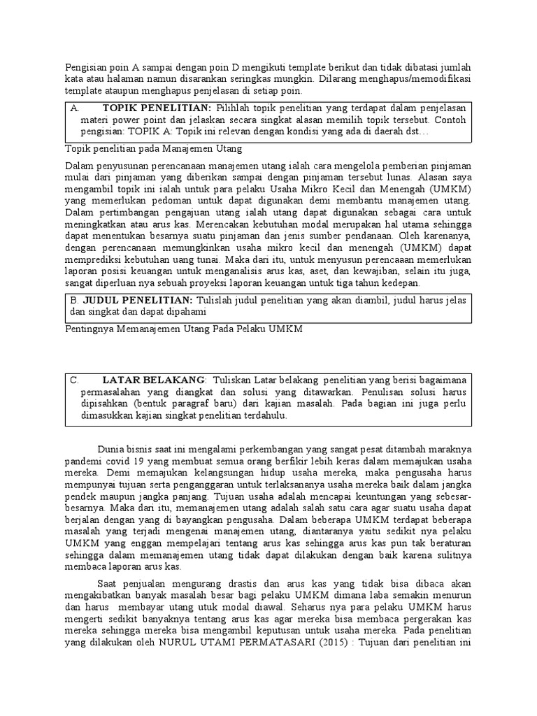 TM8-Struktur Proposal Penelitian - Angga Irawan | PDF