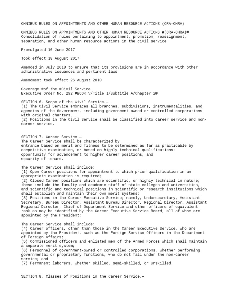 Ora Ohra Intro - PPTM | PDF | Civil Service | Test (Assessment)