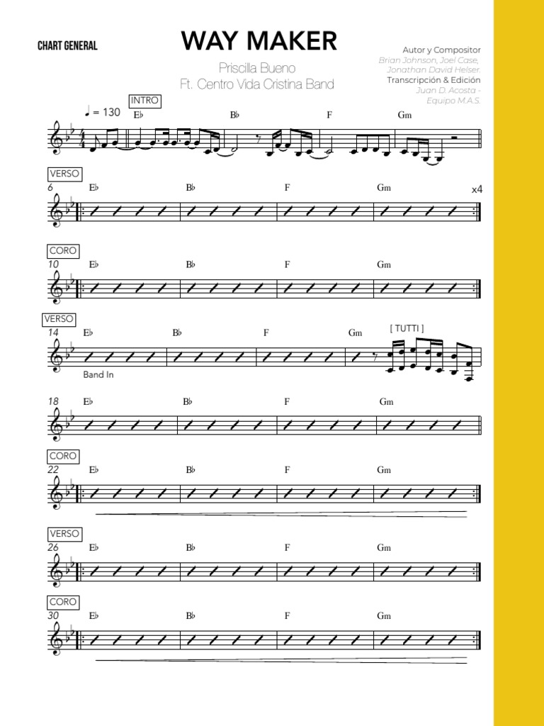 Way Maker | PDF | Entretenimiento (general)