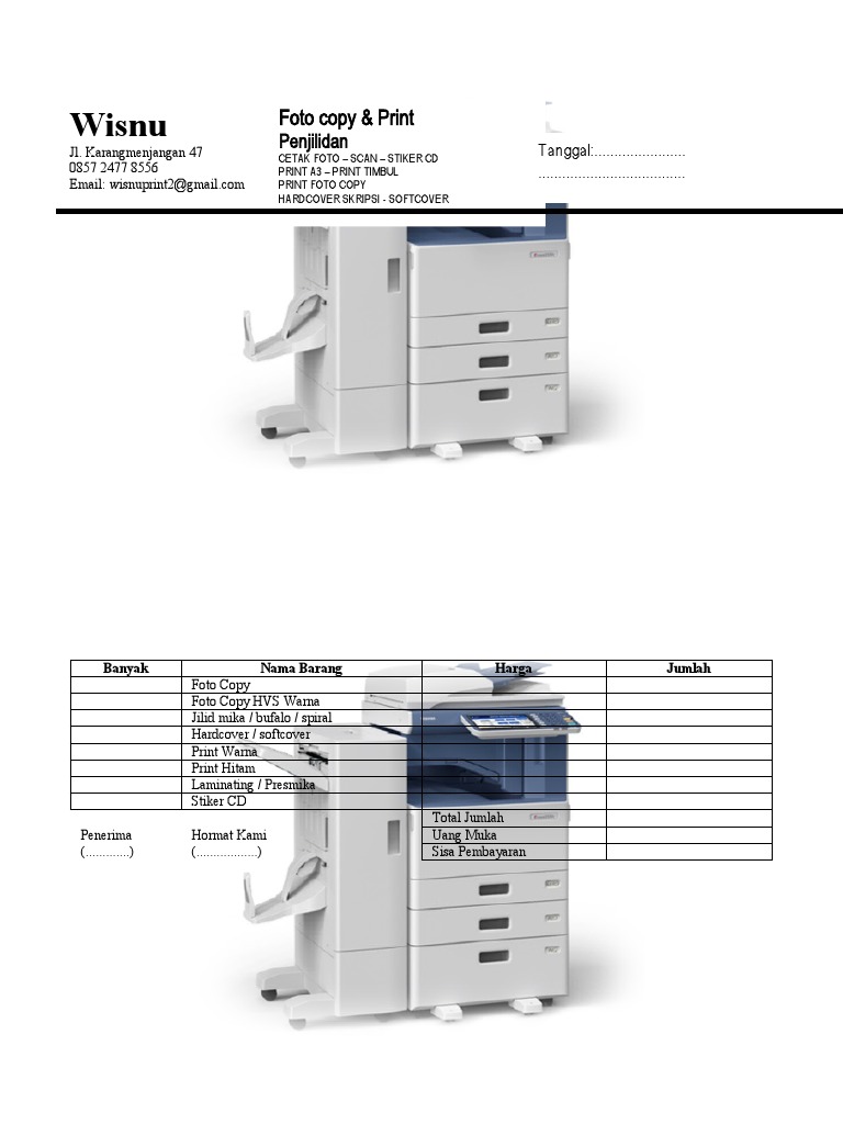 Nota Fotokopi Wisnu | PDF