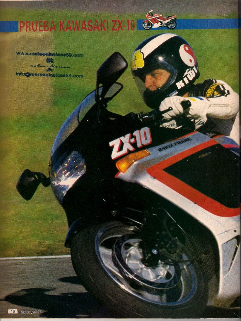 Kawasaki ZX10 Tomcat Solo Moto 30 Nº60 1988 | PDF