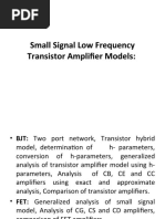 H Parameter | PDF | Amplifier | Electricity
