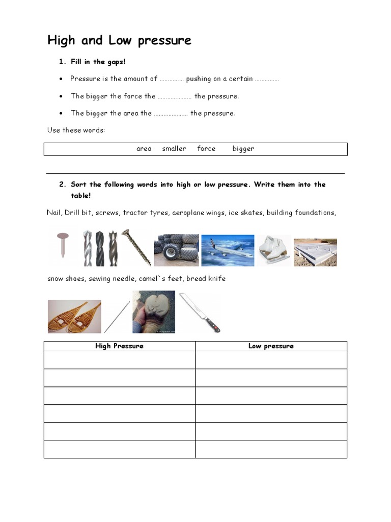 Understanding High and Low Pressure | PDF