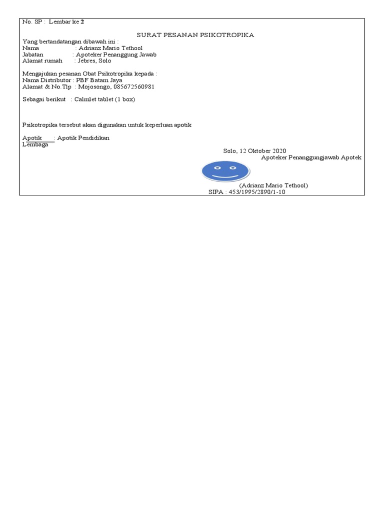 SP Psikotropika | PDF
