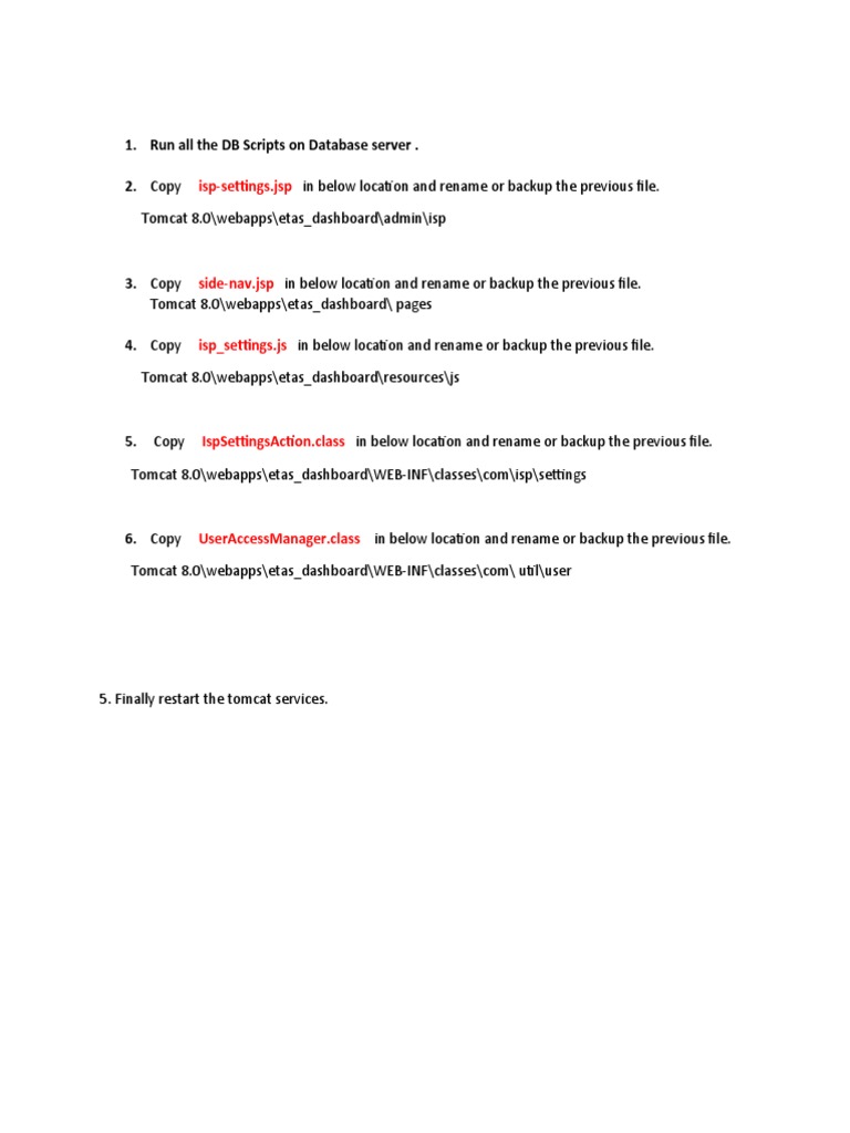 Deployment Steps | PDF