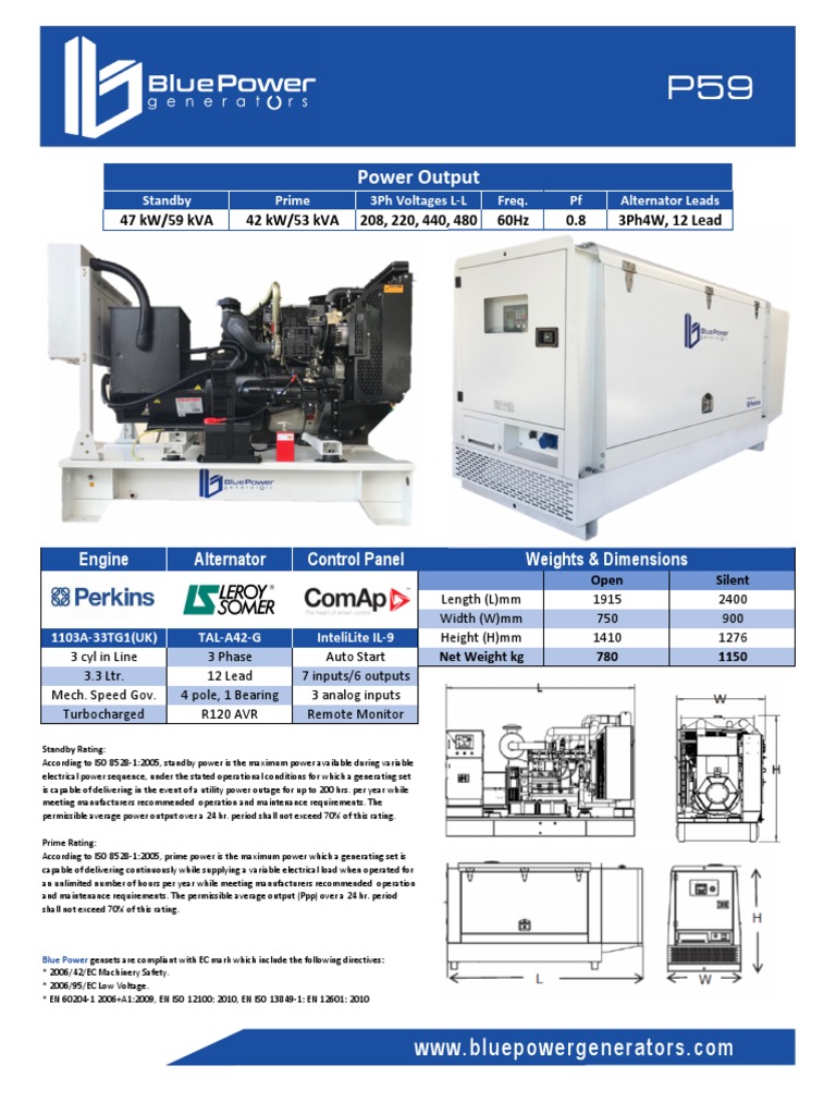 P59 P59 P59 P59: Power Output | PDF | Engines | Electric Power